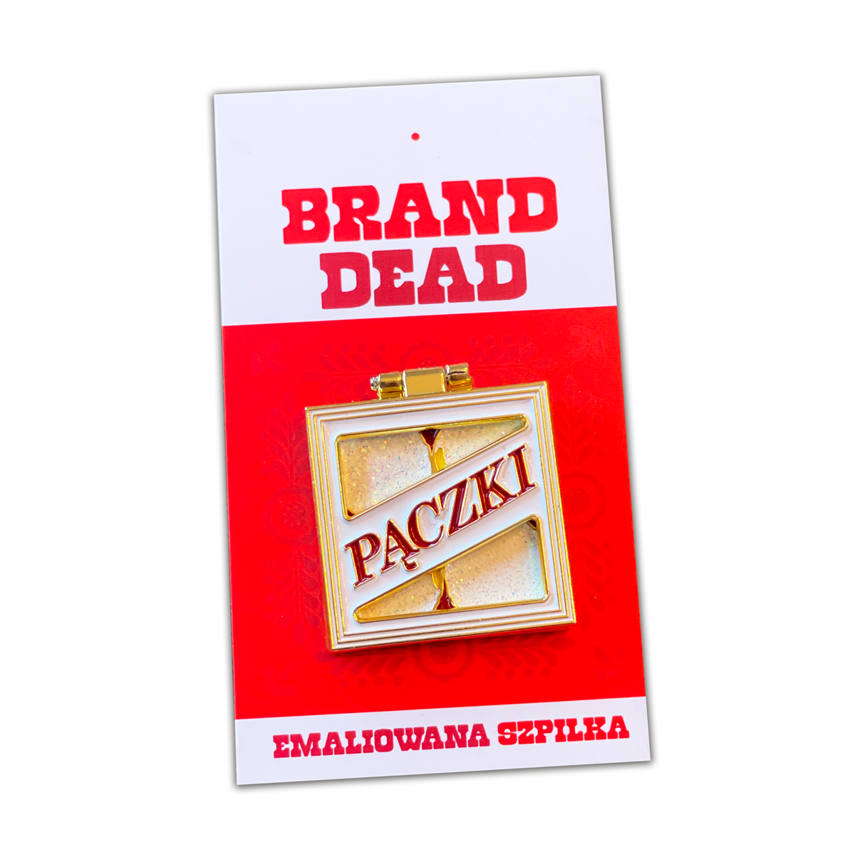 Paczki Box Enamel Pin – Brand Dead
