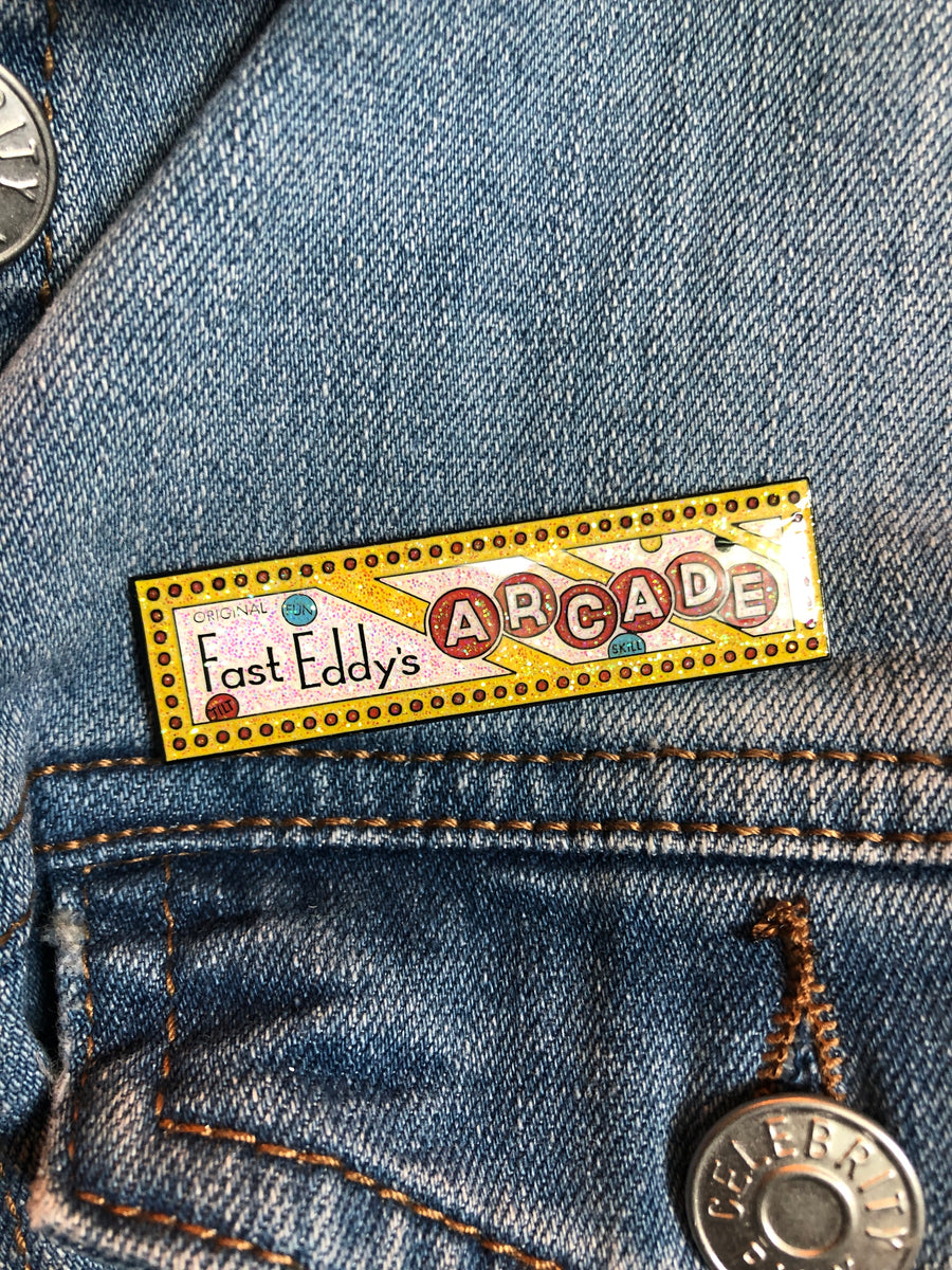 Fast Eddy's Sign Enamel Pin or Magnet – Brand Dead