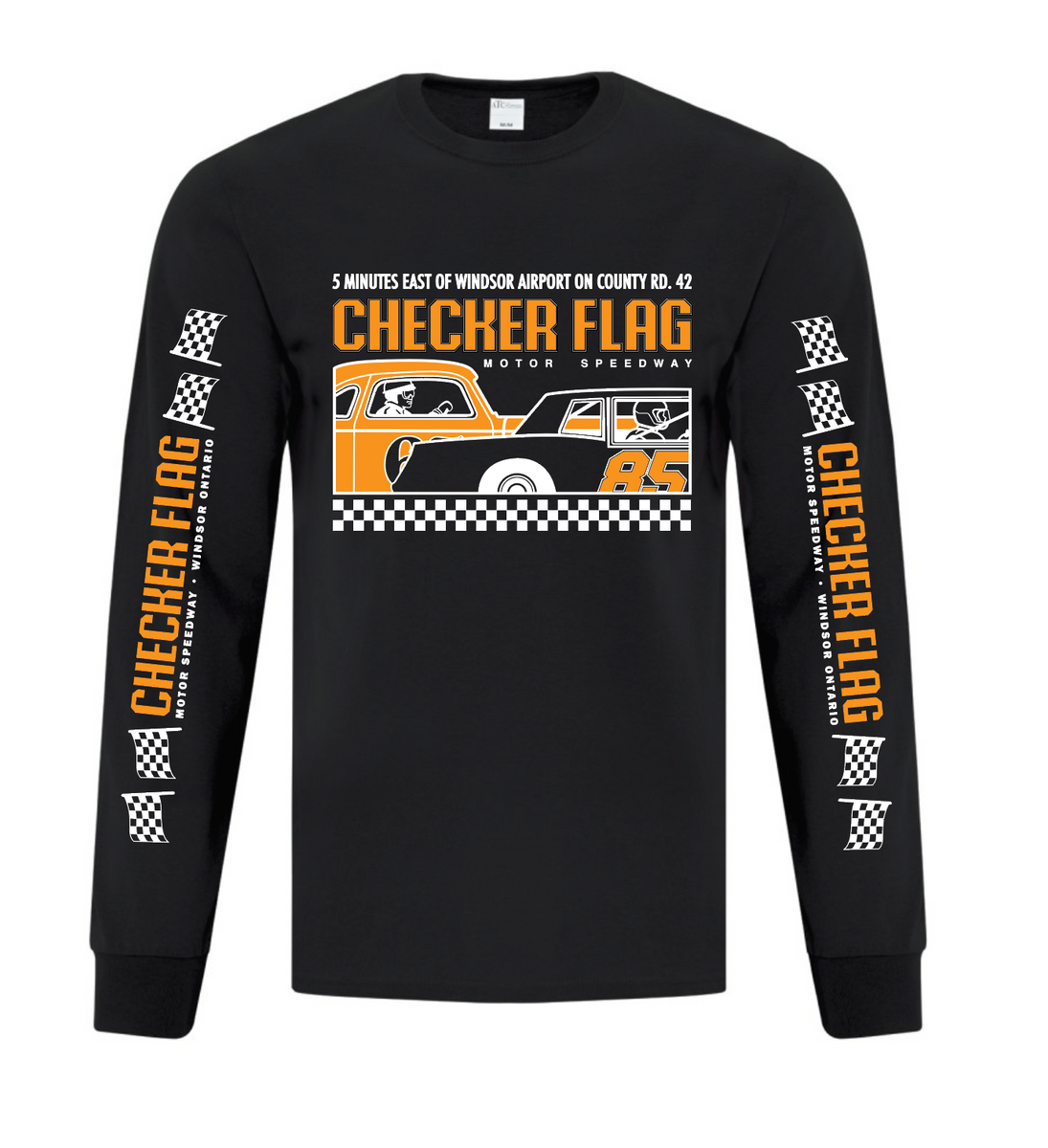 Checker Flag Long Sleeve Shirt – Brand Dead